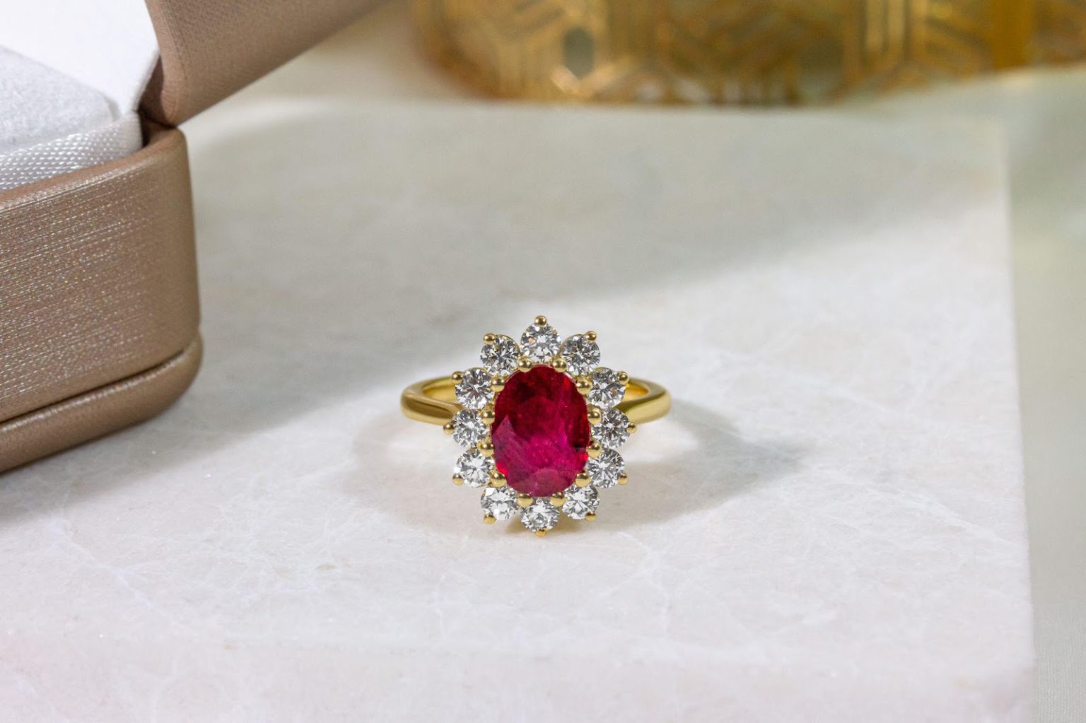 Why Celebrities Love A Ruby With Gold Engagement Ring - Trends We